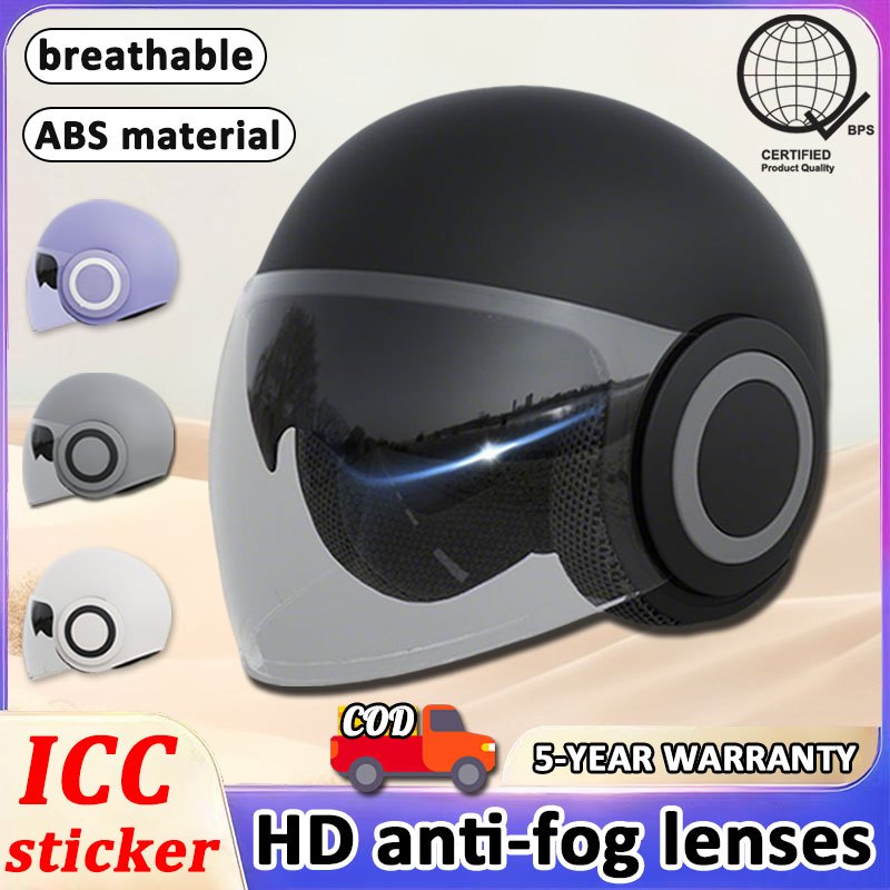 [ICC certified] Motorcycle helmet High-definition Double-layer visor ...