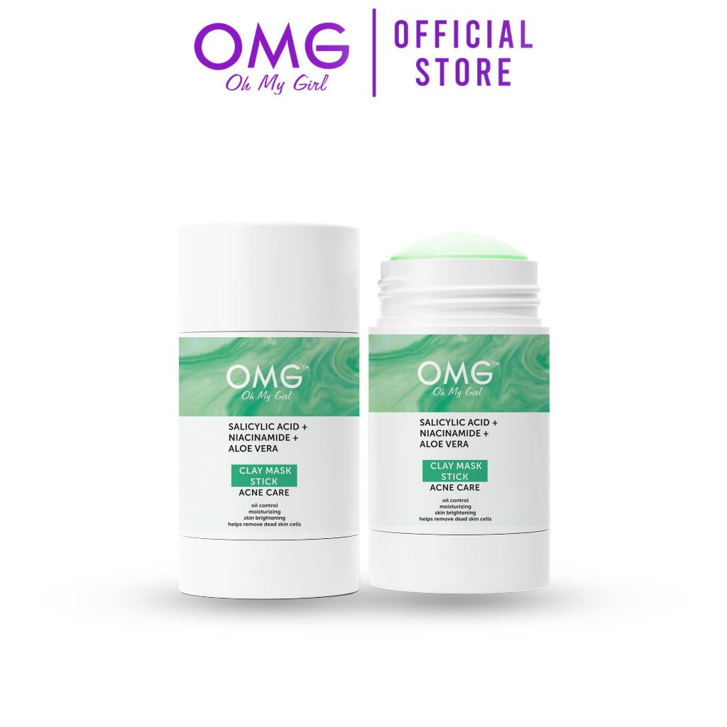 OMG Oh My Girl Salicylic Acid + Niacinamide + Aloe Vera Clay Mask Stick ...