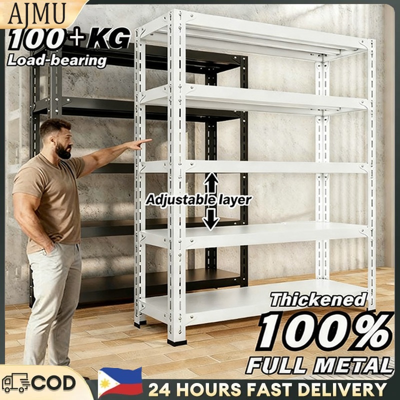 【COD】Metal Rack Heavy Duty Adjustable Shelves and Multiple Sizes ...