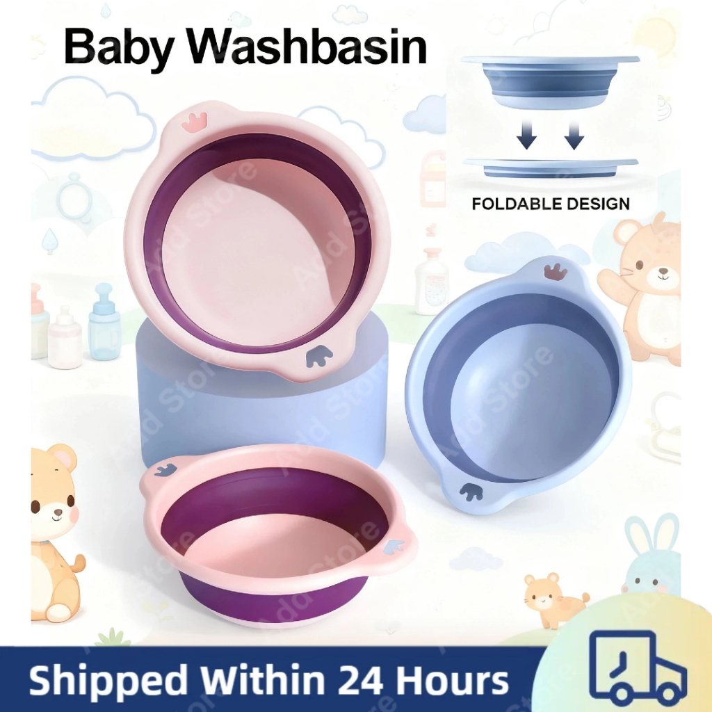 Foldable Lightweight Silicone Basin Household Bathroom Hanging Bucket ...