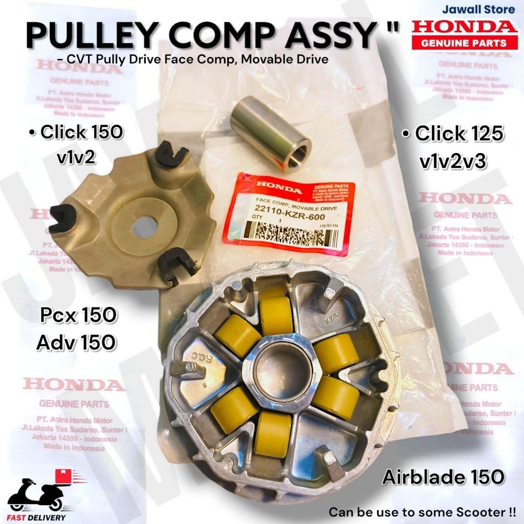 Pully Comp Assy – 22110-KZR-600 – for Click PCX ADV Airblade Honda PT ...