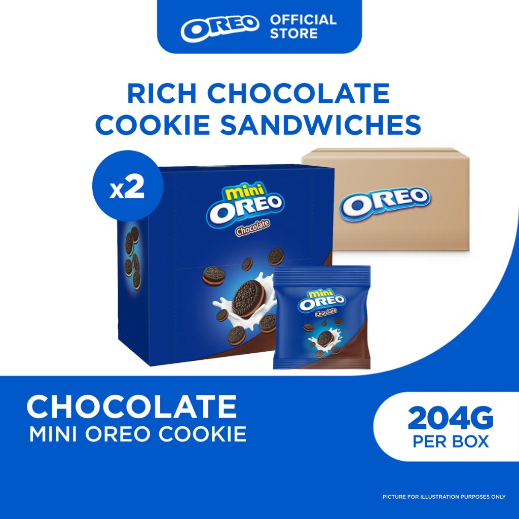 Oreo Mini Box Chocolate Snack Box, Set of 2 x 204g - Perfect for On the ...