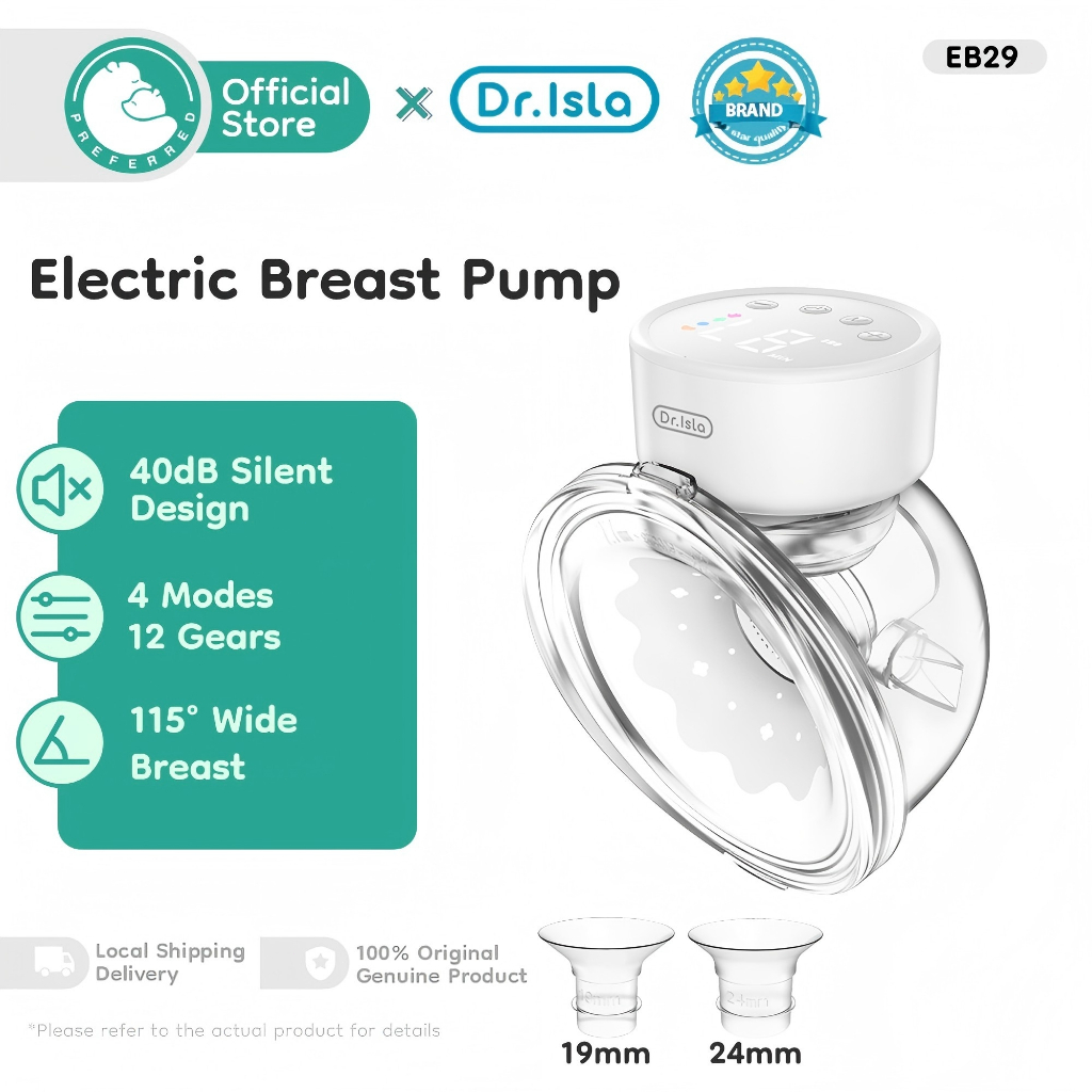 Preferred EB29 Breast Pump Wearable Electric Hands-Free 4 Modes 12 ...