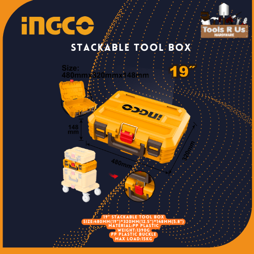 INGCO STACKABLE TOOL BOX | PBXS102 | MERVILLE | ING-HANDTOOLS | Shopee ...