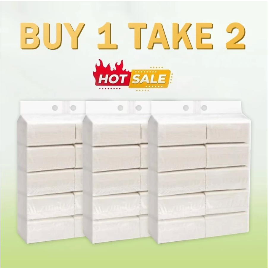 【BUY 1 TAKE 2】Paper Tissue Native Wood Pulp Facial Tissue Interfolded ...