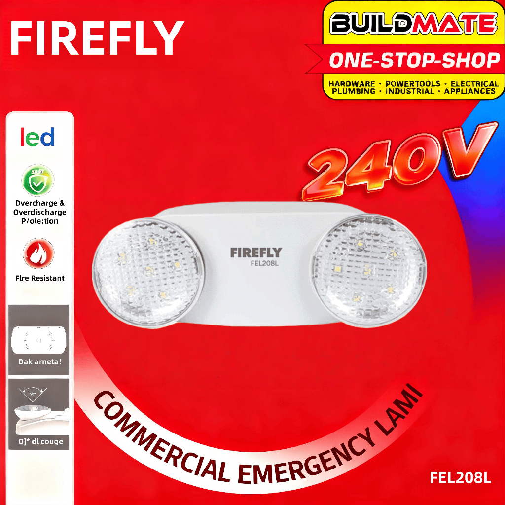 Firefly by Winland FEL208L Dual Optic Rechargeable Commercial Safety ...