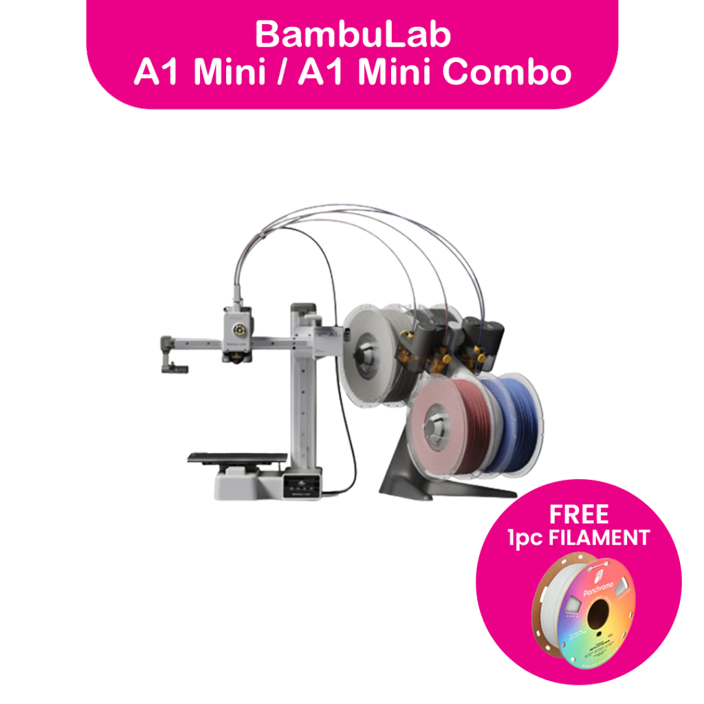 Bambu Lab A1 Mini / A1 Mini Combo 3D Printer with FREE 1 Spool Filament ...