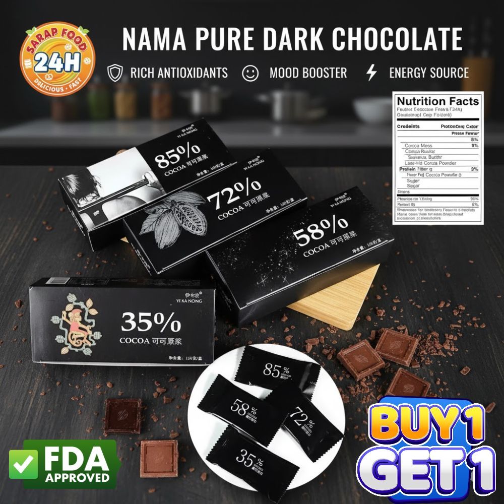 [BUY 5 GET 5] Sugar-Free Dark Chocolate Packs 35% - 58% - 72% - 85% ...