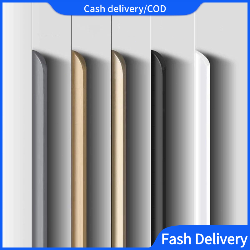 door handle Invisible handle wardrobe door simple and thick black ...