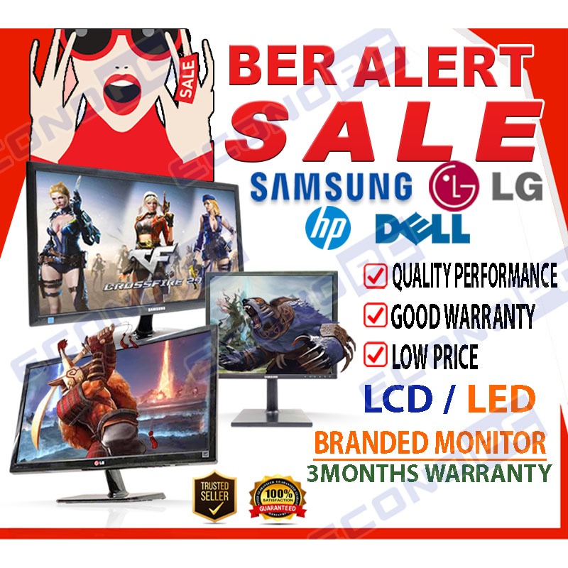 Branded Original Monitor for Gaming Computer Desktop , CCTV , Piso net ...