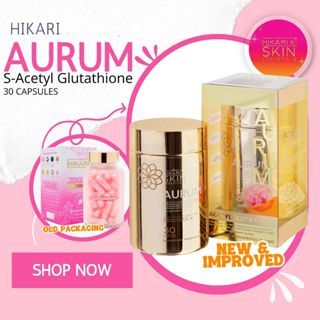 HIKARI AURUM S-Acetyl Glutathione Capsules NEW AND IMPROVED 30CAPS ...
