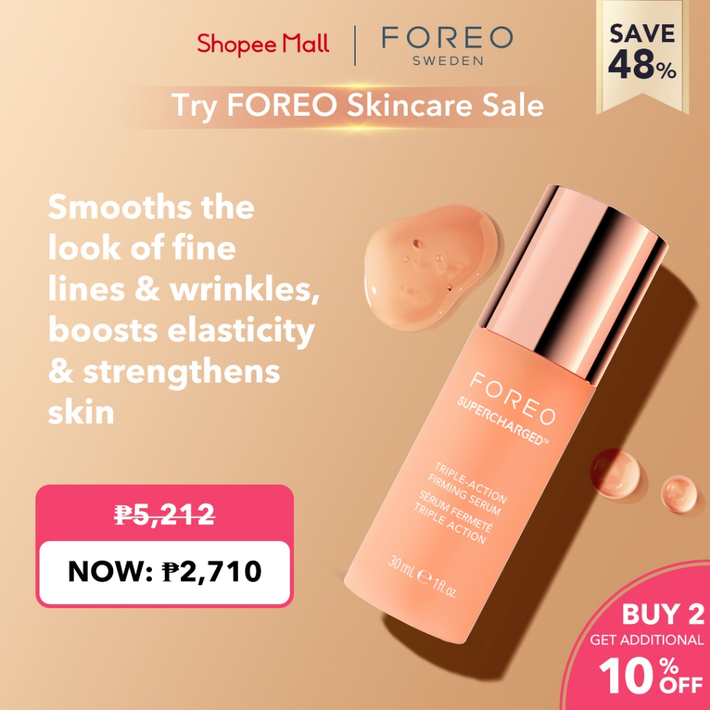 FOREO SUPERCHARGED Triple-Action Firming Serum - Conductive Gel ...