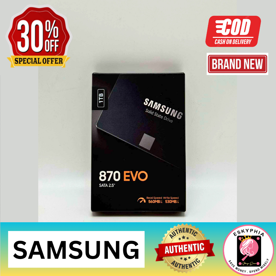 Samsung 870 EVO 500GB/1TB SSD 2.5-Inch SATA III 6GB/s Internal SSD MZ ...
