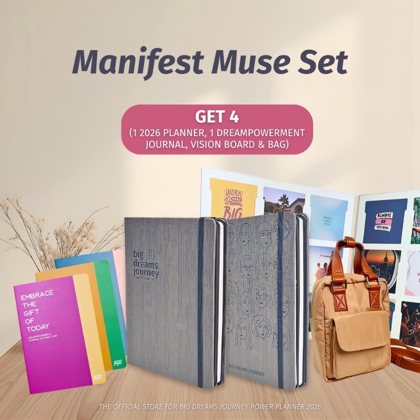 Manifest Muse Set - Get 4 1pc Muse Bag + 2026 Planner + Vision Board ...