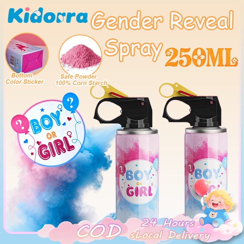 250ML Pink Blue Boy Girl Gender Reveal Extinguisher Smoke Powder Spray ...