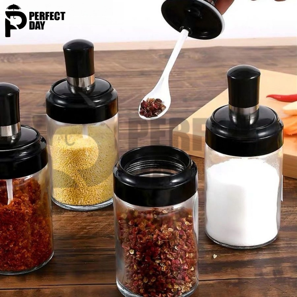 Perfect Glass Spice Jar Glass Seasoning Jar seasoning Bottle kitchen ...