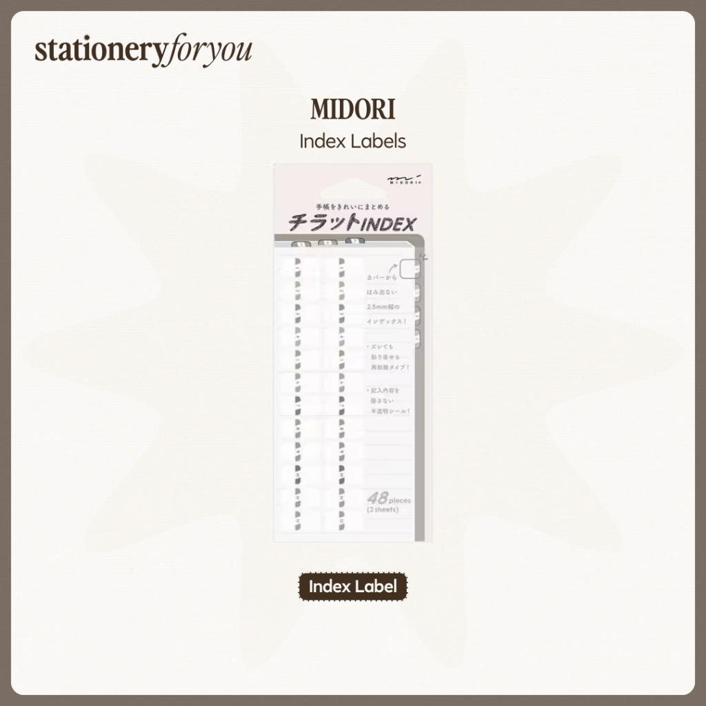 MIDORI Index Labels - Gray - Number | Shopee Philippines