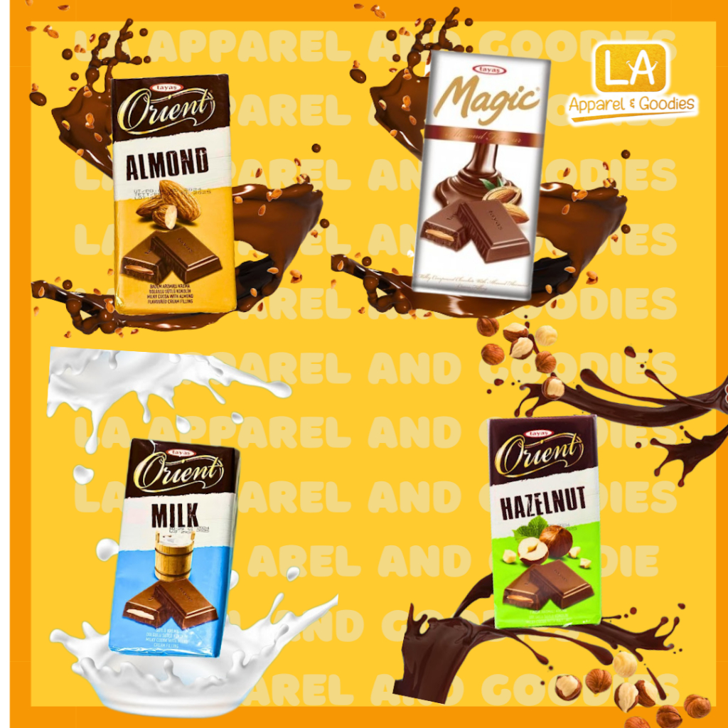 Tayas Orient Chocolate 80g Almond Milk Hazelnut Magic Bars - Hongkong ...