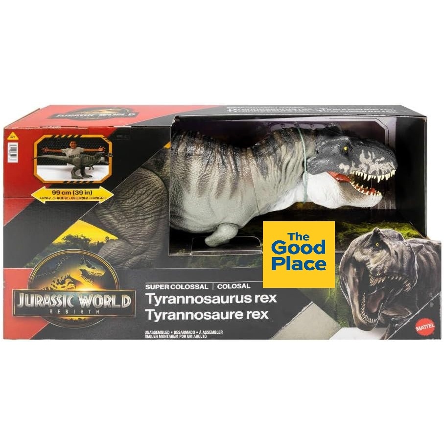 MATTEL Jurassic World Rebirth Super Colossal Tyrannosaurus Rex T-Rex ...