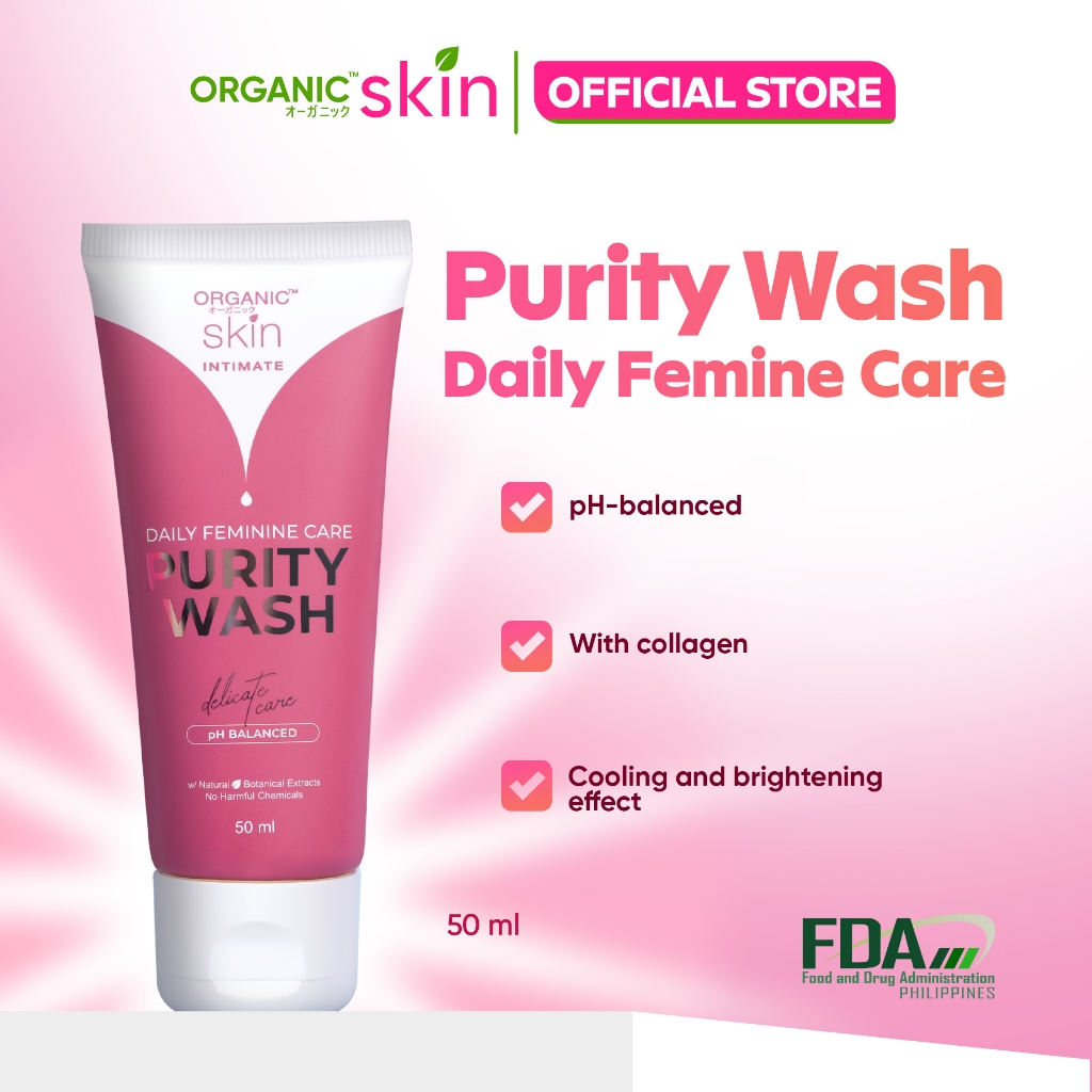 Organic Skin Japan Purity Feminine Wash with Sakura Extract 50ml pH ...