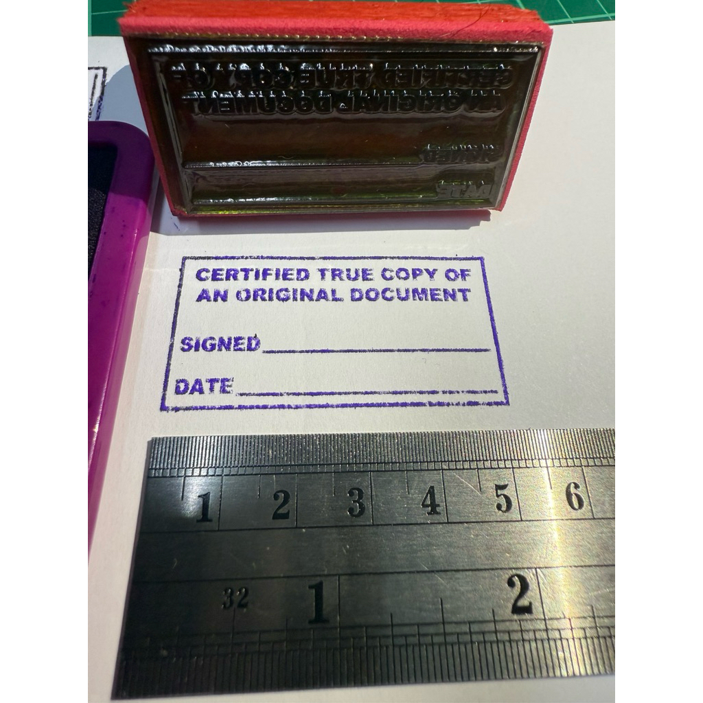 CERTIFIED TRUE COPY OF AN ORIGINAL DOCUMENT STAMP | Shopee Philippines