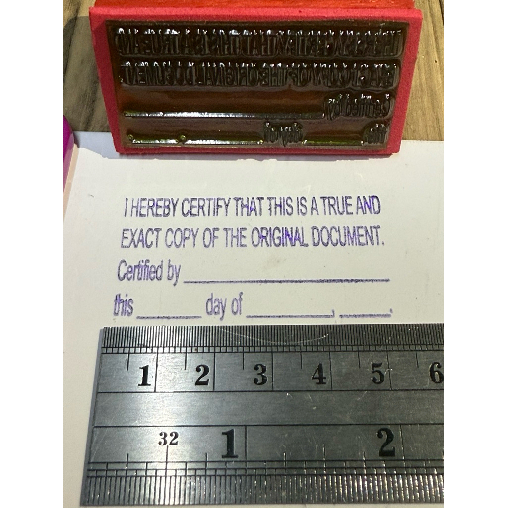 Shop certified true copy stamp for Sale on Shopee Philippines