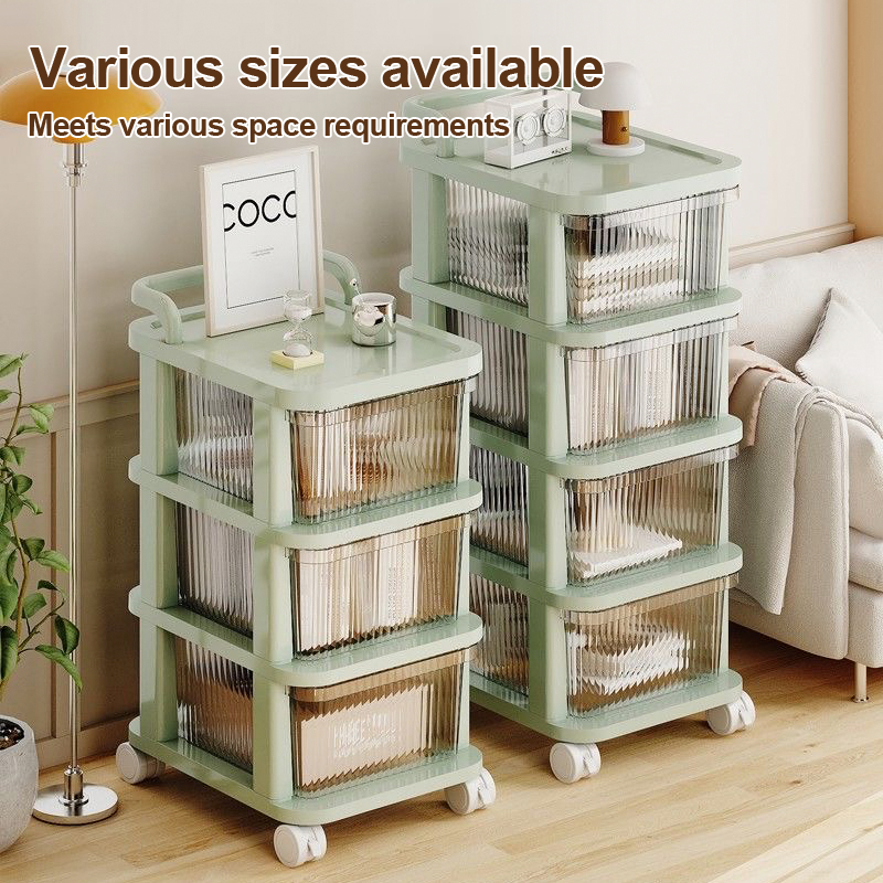 Multi-Layer Drawer Trolley Cart Organizer Moving Organizer Storage Rack ...