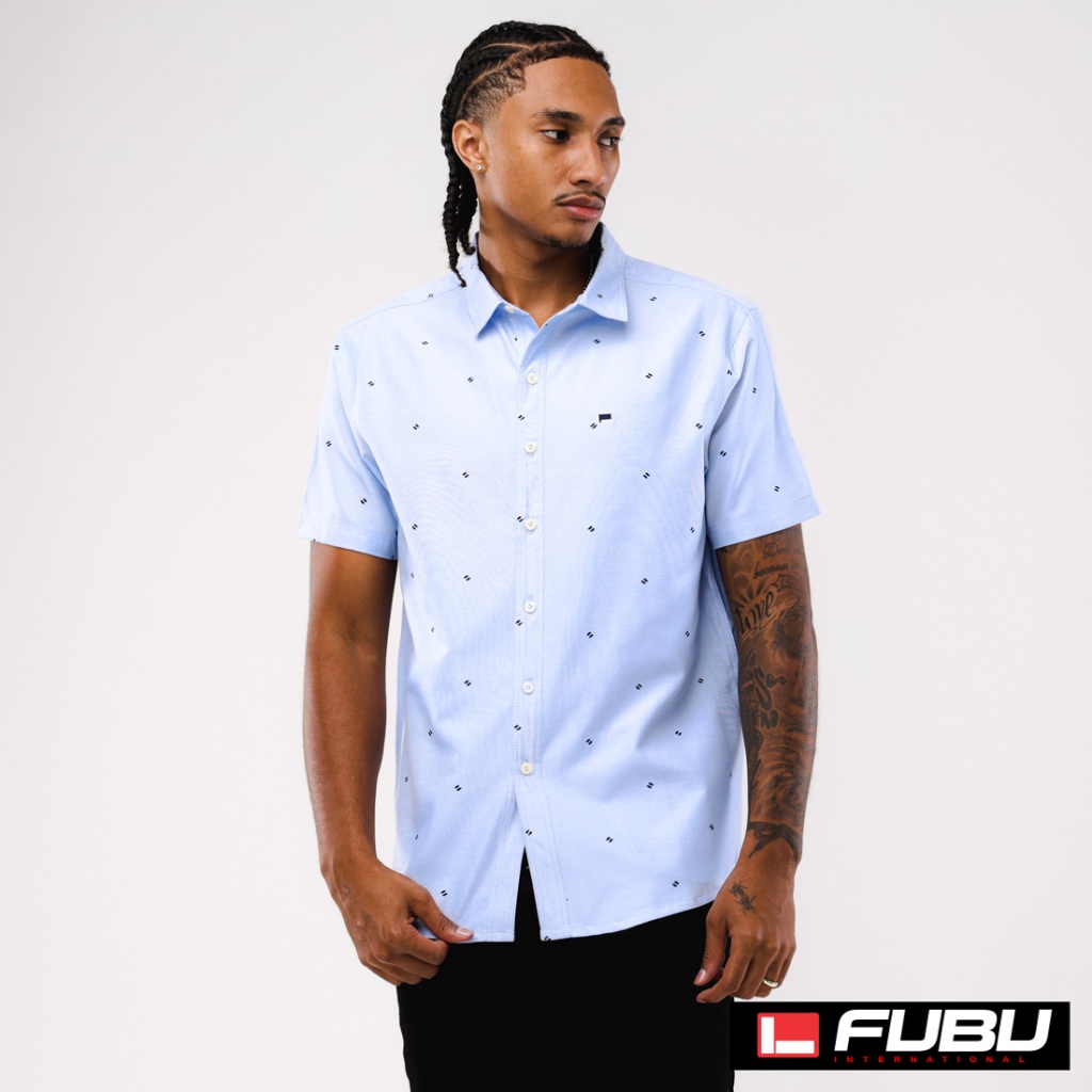 Fubu Printed Woven Polo Short Sleeve FBT10A-0140 [Polo for man ...