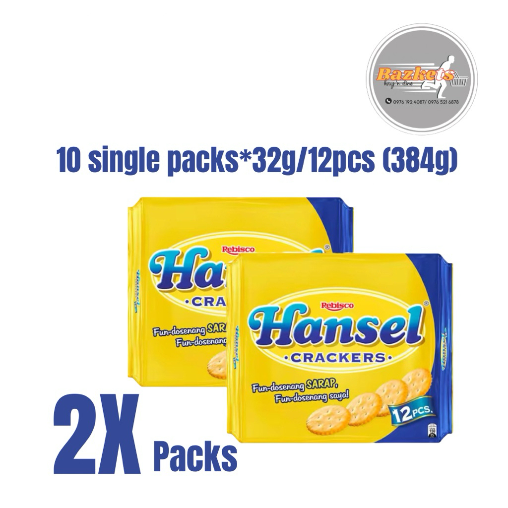 HANSEL CRACKER PLAIN / 32g (12pcs) X 10 single packs / 2X by Bazkets ...