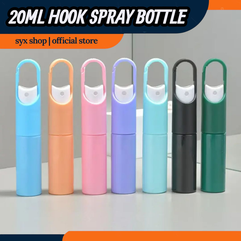 (10PCS) 20ML MINI HOOK SPRAY Bottle Refillable-Perfect for Alcohol ...