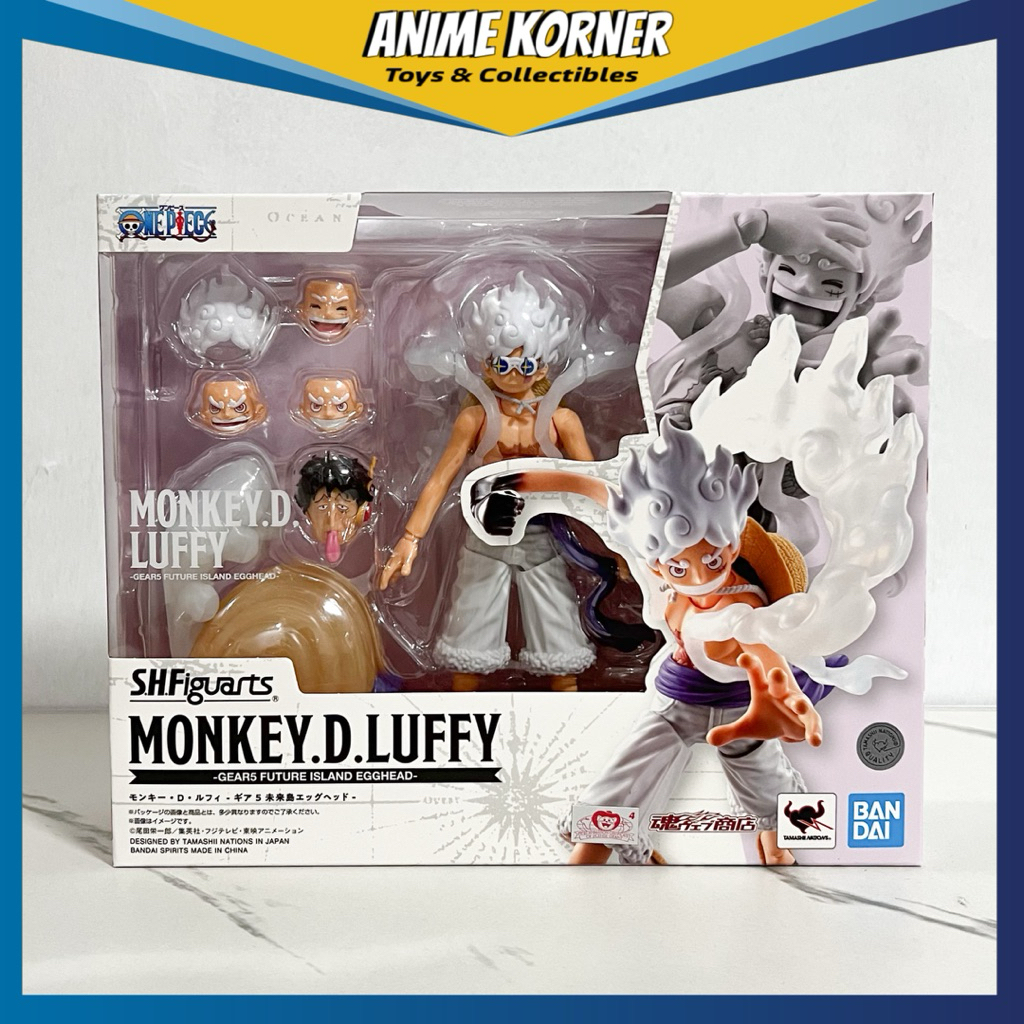 S.H. Figuarts SHF Monkey D. Luffy Gear 5 Nika Future Island Egghead Ver ...