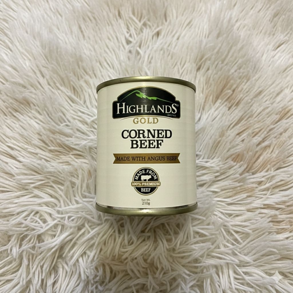 HIGHLANDS GOLD CORNED BEEF 210g. | Shopee Philippines