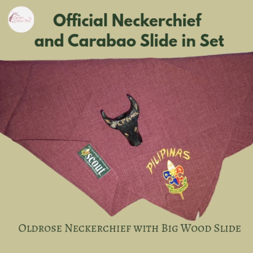 Boy Scout of the Philippines Official Neckerchief and Carabao Slide in ...