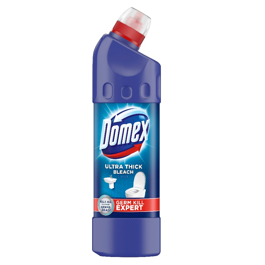 Domex Ultra Thick Bleach Toilet Cleaner Classic Blue 500Ml Bottle ...