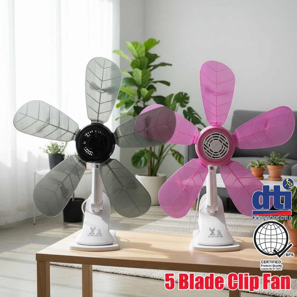 SYCAT Home Electric Fan W/ Clip, Clover Fan Anti-Heat Portable Clip ...