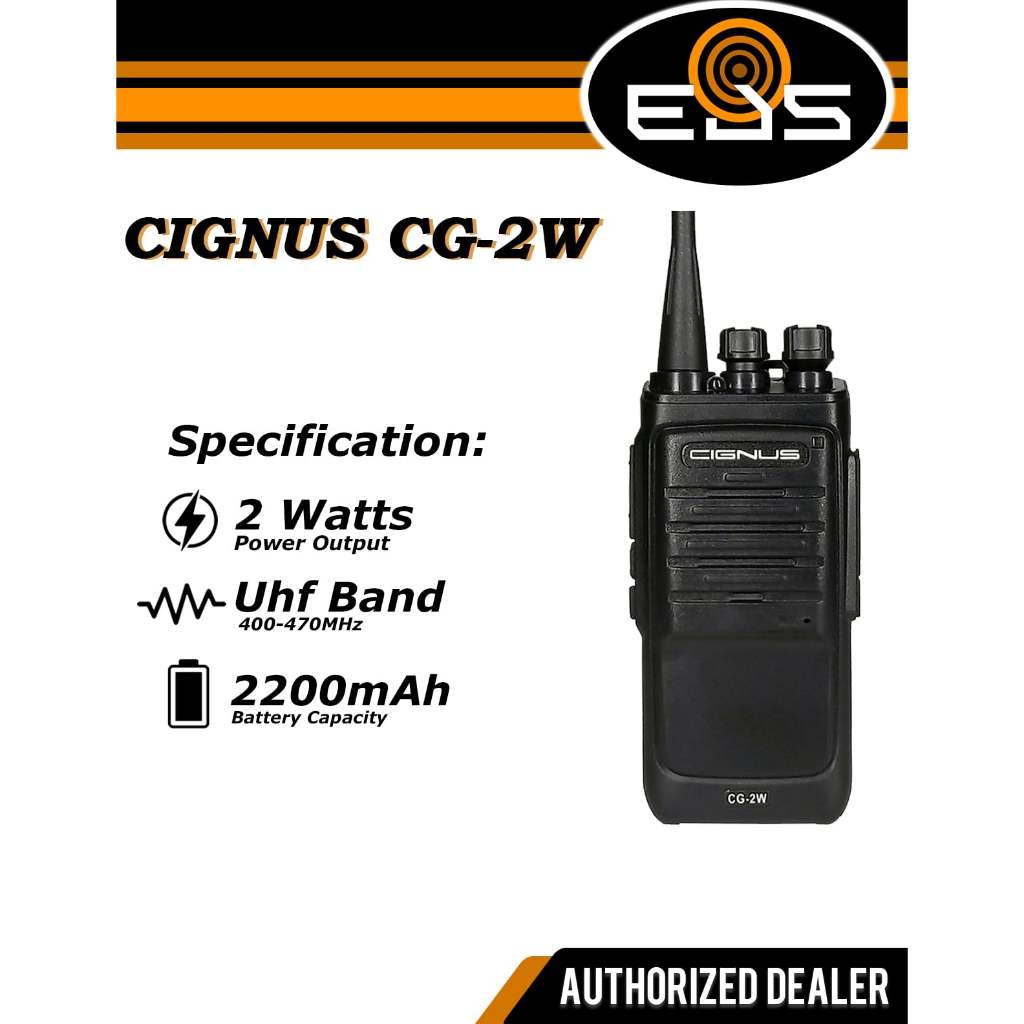 CIGNUS CG-2W SHORT RANGE TWO WAY RADIO | Shopee Philippines