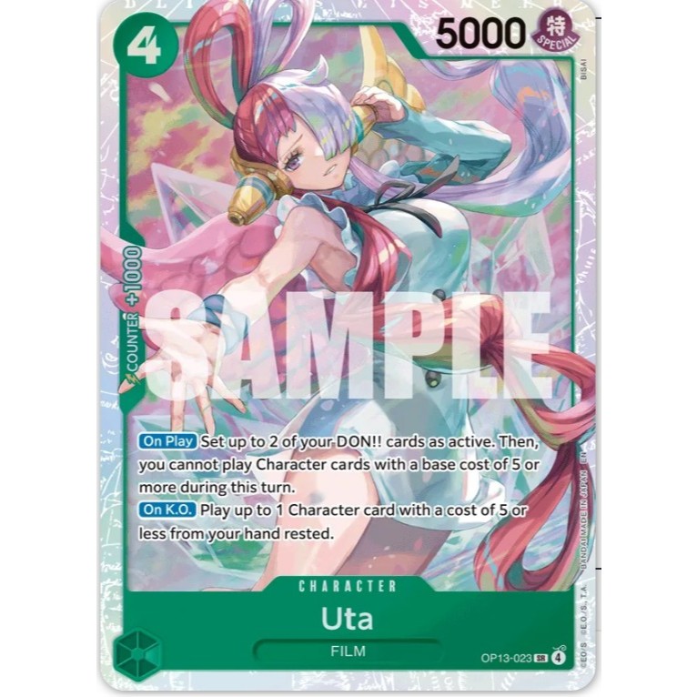 ONE PIECE CARD GAME UTA OP13-023 SR ENGLISH | Shopee Philippines