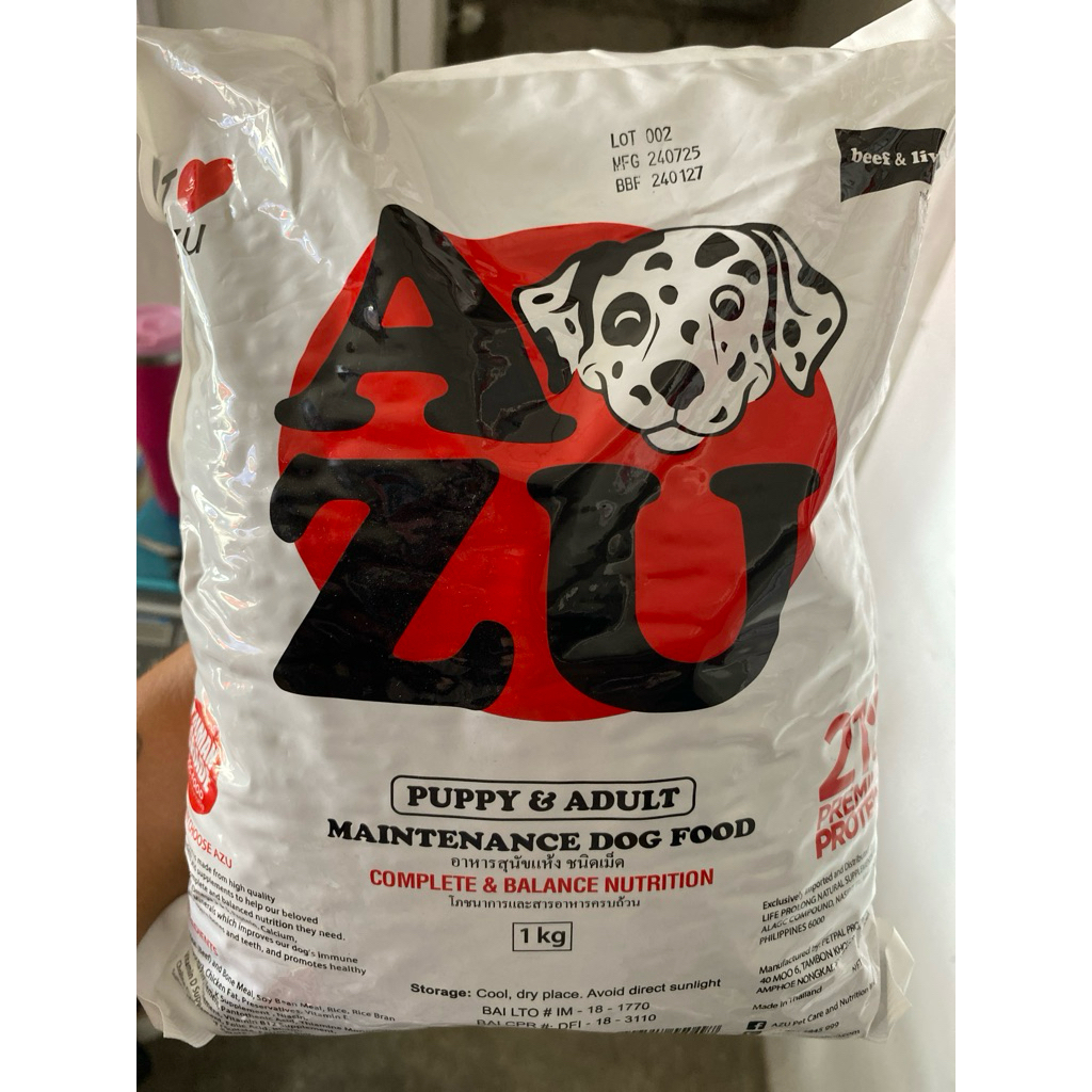 Azu Dog Food 1KG – Complete Nutrition for Dogs and Puppies | Shopee ...