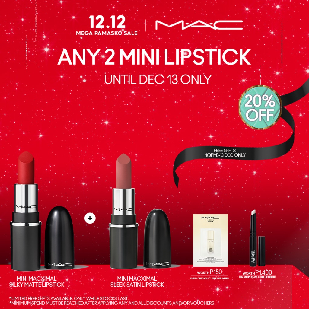 【ANY 2 MINI】MAC Mini MACXIMAL Silky Matte Lipstick / Iconic matte ...