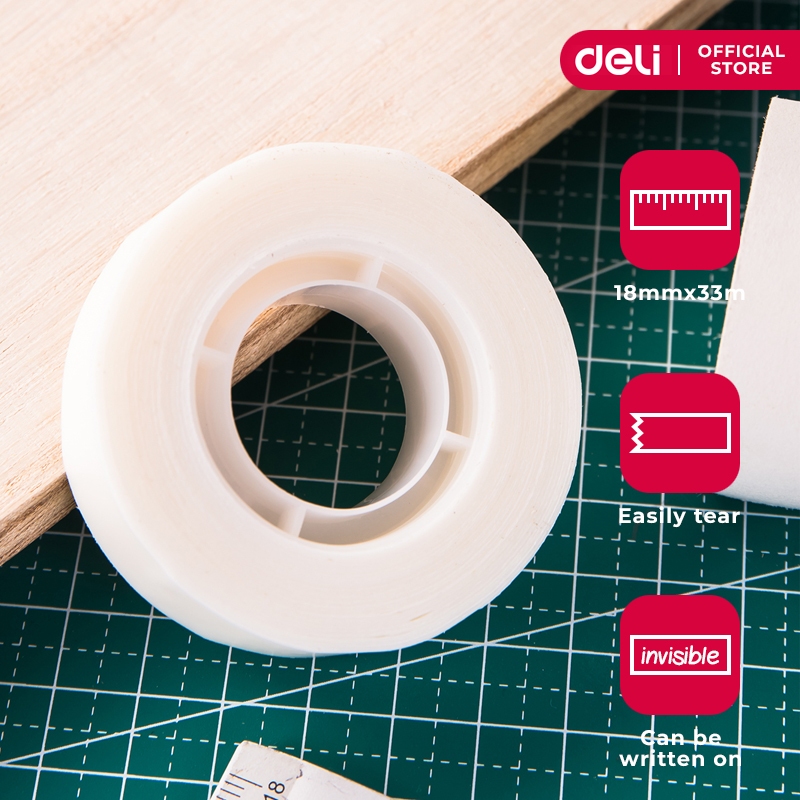 Deli EA30110 Invisible Tape in Box 18mmx33m 5PCS. | Shopee Philippines