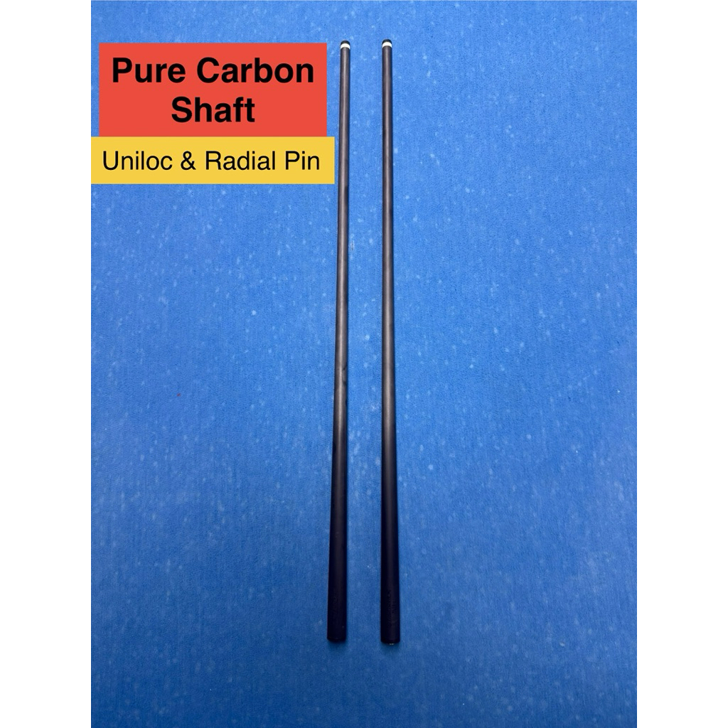 Thunder Power Heavy Carbon Radial 3/8*8 & Uniloc Pure Carbon Billiard ...