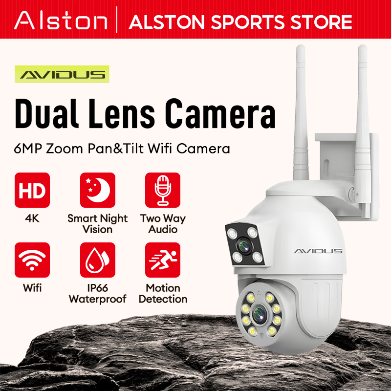 V380 PRO Q8S PLUS Dual Lens CCTV Camera 2MP HD Night Vision 360 ...