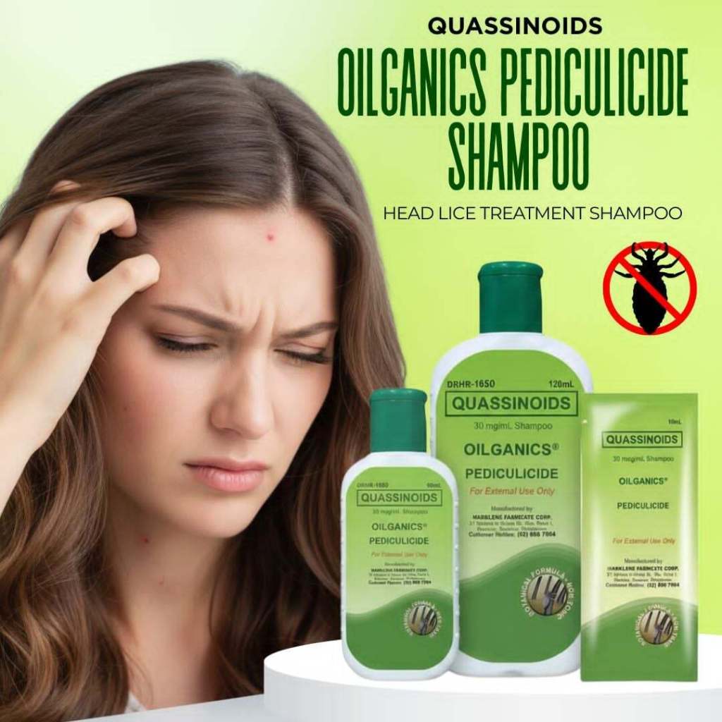 Oilganics Head Lice Treatment Shampoo – 10ml Sachet x 3 / 60ml / 120ml ...