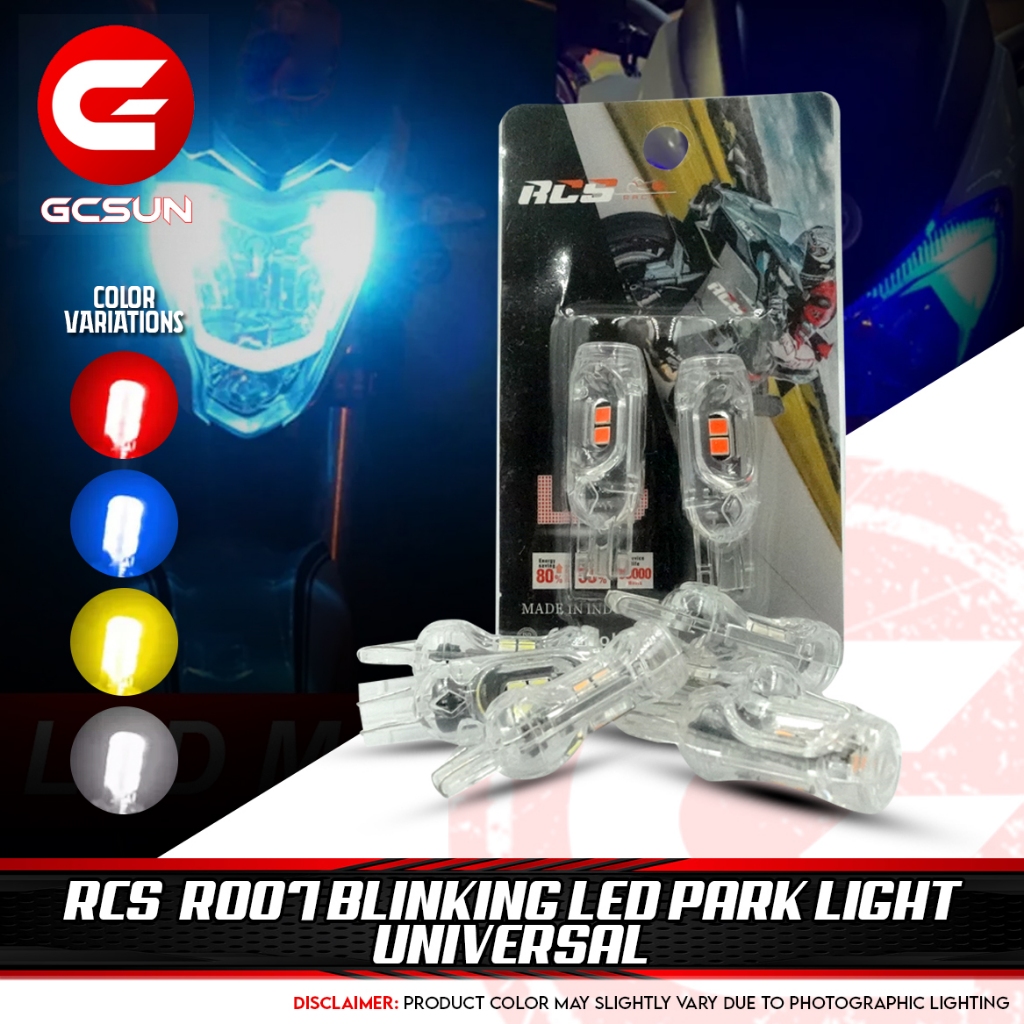 (R007) RCS BLINKING LED PARK LIGHT UNIVERSAL - GCSUN MOTORCYCLE ...