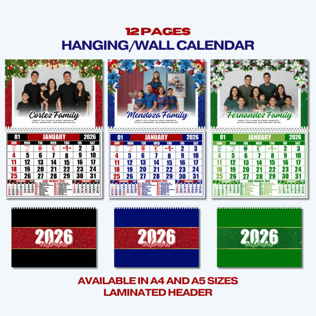 ARMAS Personalized Calendar 2026 – Custom A3 Wall Calendar - Family ...