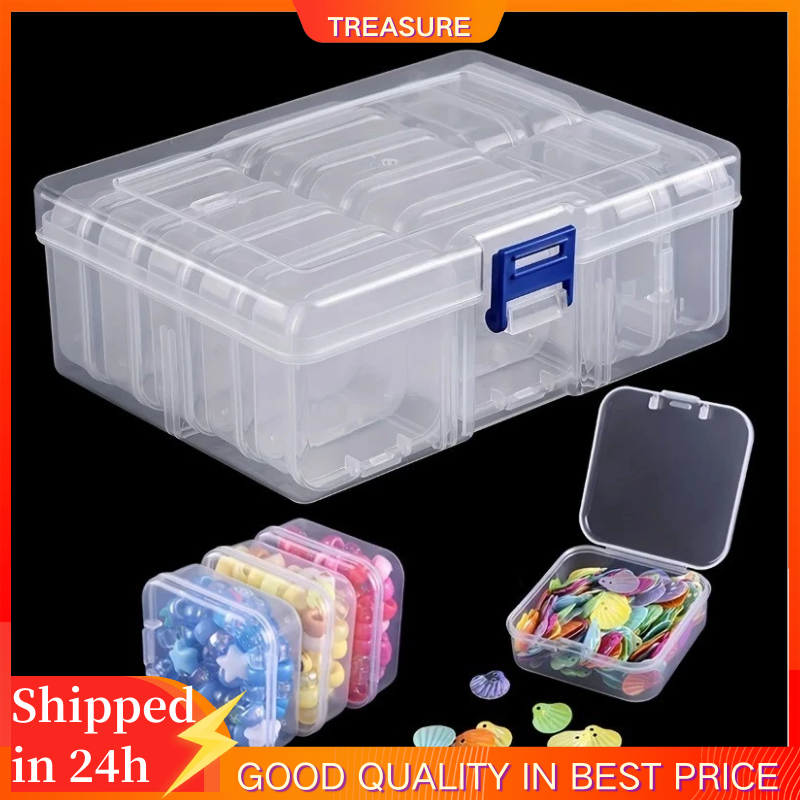 45 Grid Transparent Storage Box Embroidery Storage Box Plastic ...