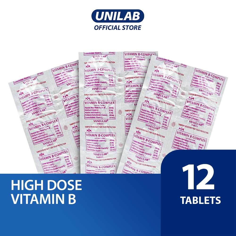 Vaneular® 12 Tabs,high dose 5 B vitamins for adults w/ neuropathy due ...