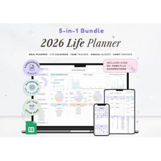 2026 Digital Planner, Life Planner Spreadsheet Budget Tracker To Do ...