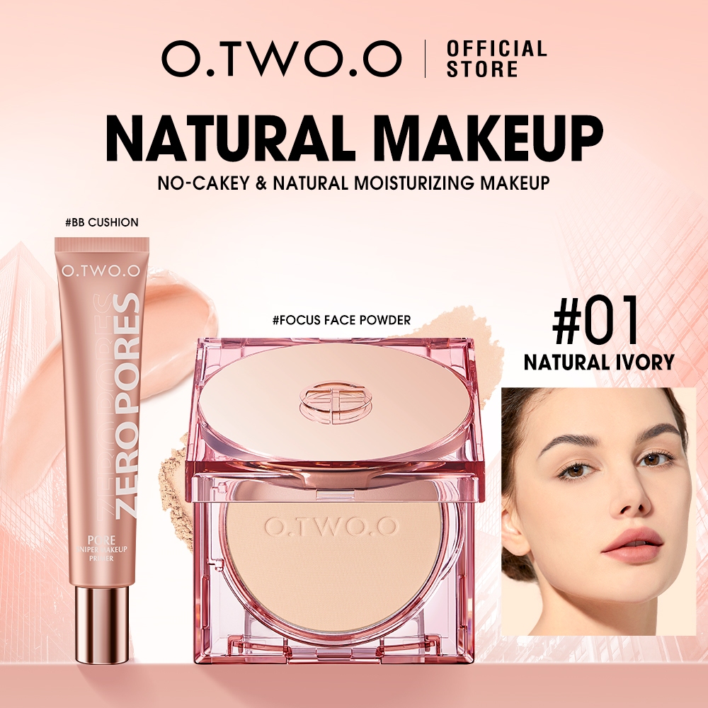 O.TWO.O Face Makeup Set Face Primer + Mist Mirror Locking Powder Oil ...