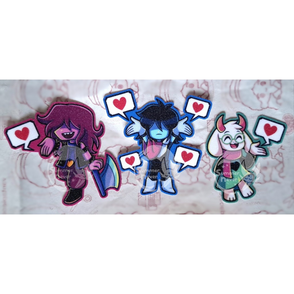 Deltarune Fun Gang STICKERS [summer_never] Susie Kris Ralsei | Shopee ...